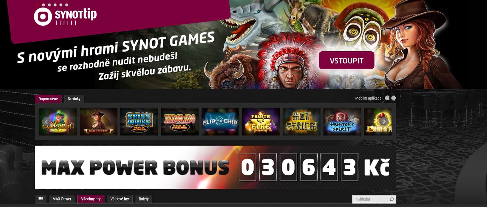 Prázdninový maraton v Synot TIP casinu - DNES